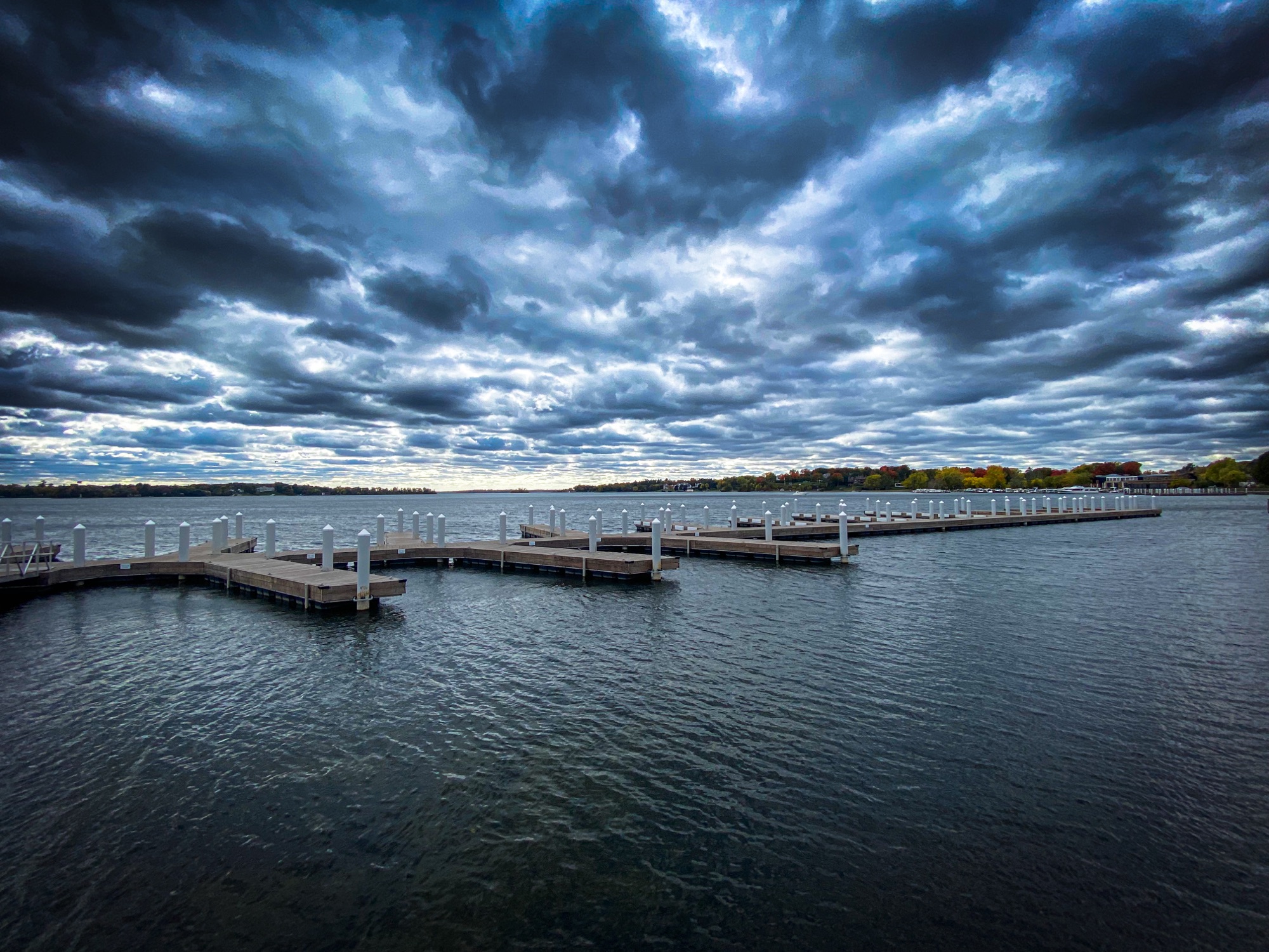 Scene in Wayzata: Fall Skies Over Wayzata Bay - Wayzata.com