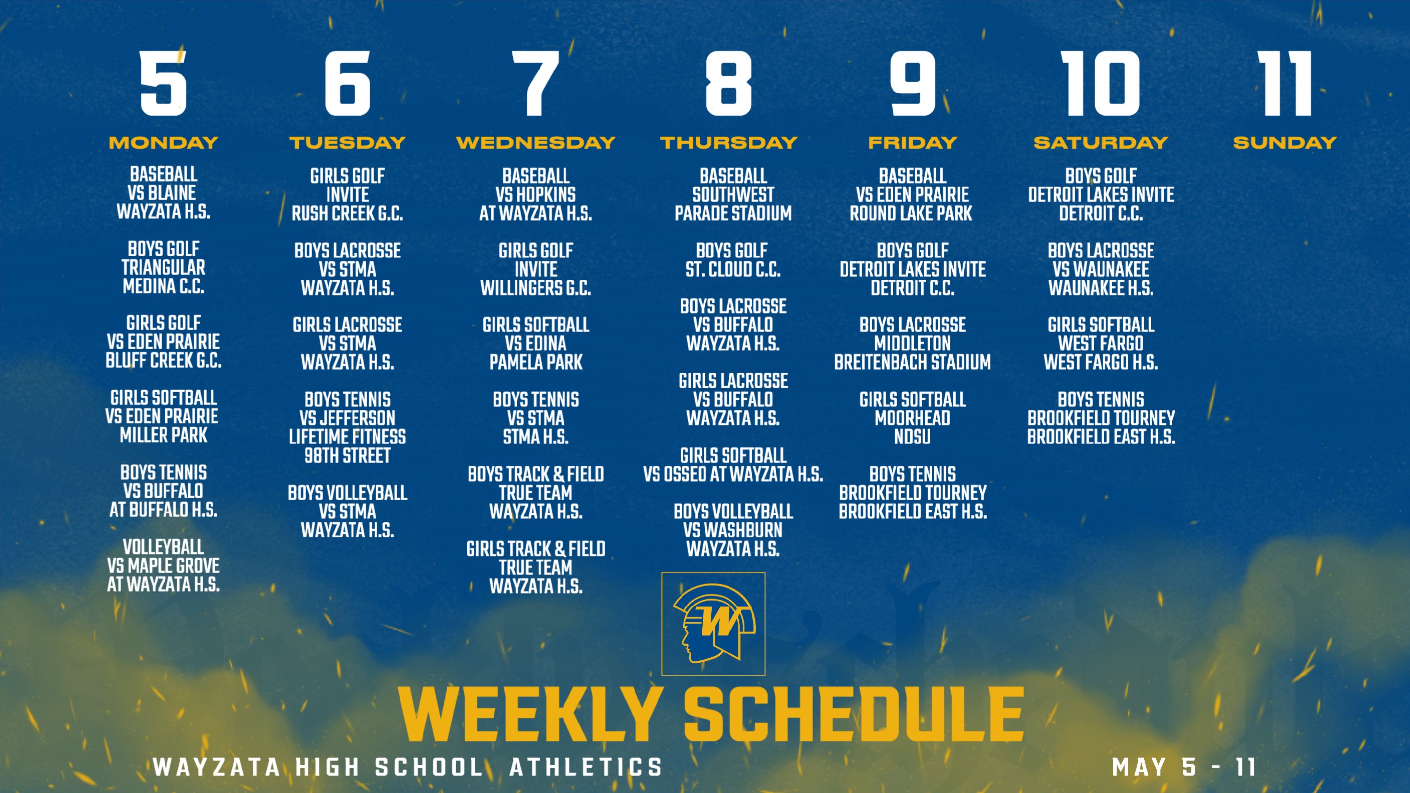 Trojans Pack a Busy Week of Competition: Wayzata High School Athletics ...